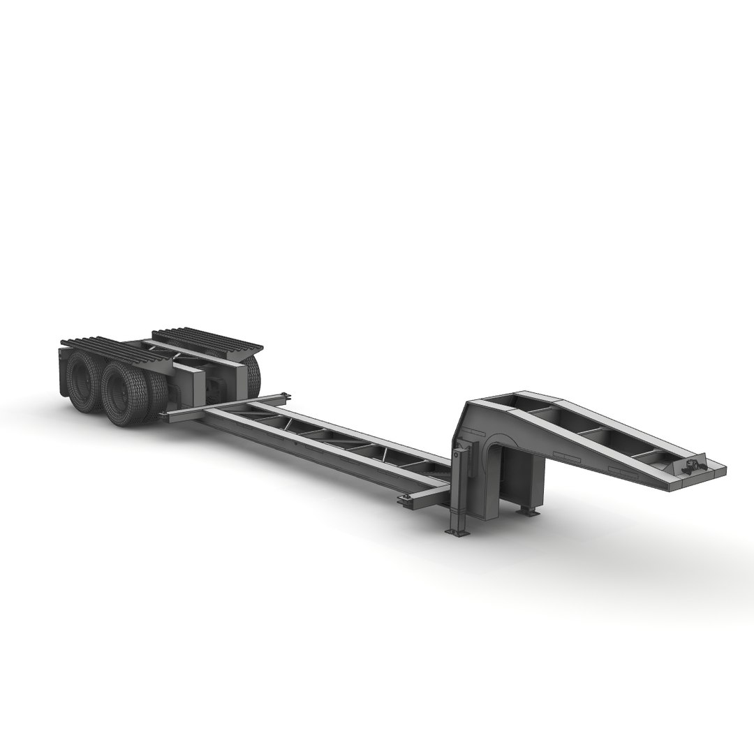 3d Container Chassis Model