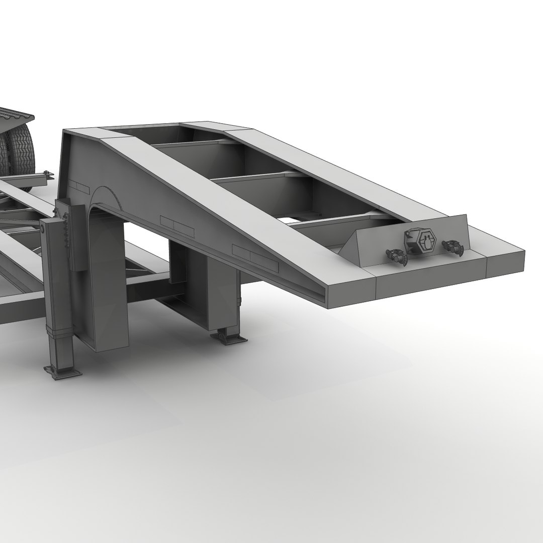 3d Container Chassis Model