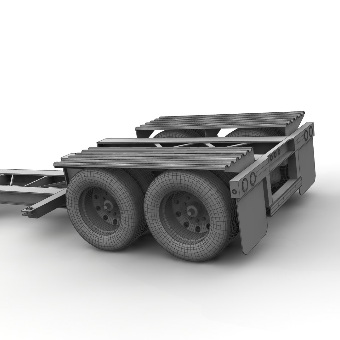 3d Container Chassis Model