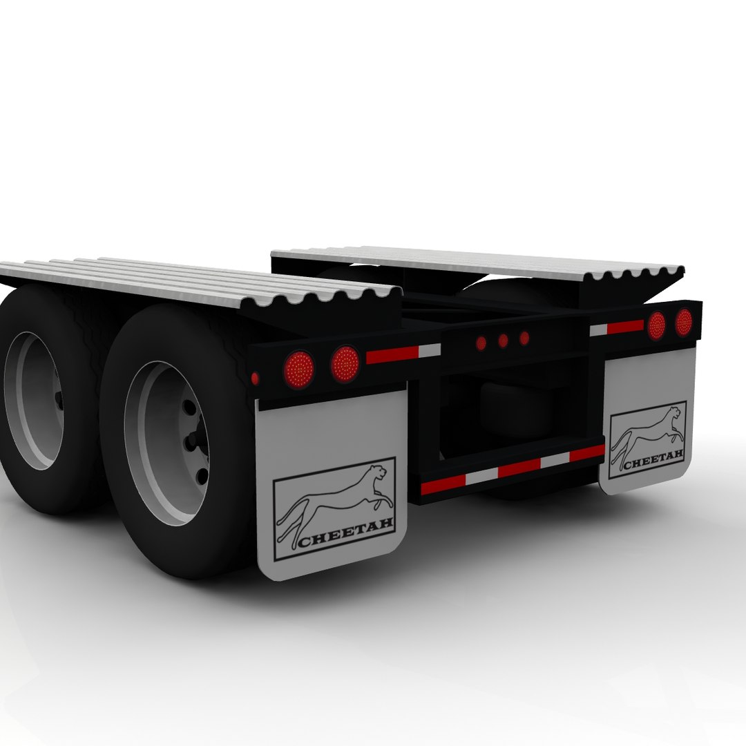 3d Container Chassis Model
