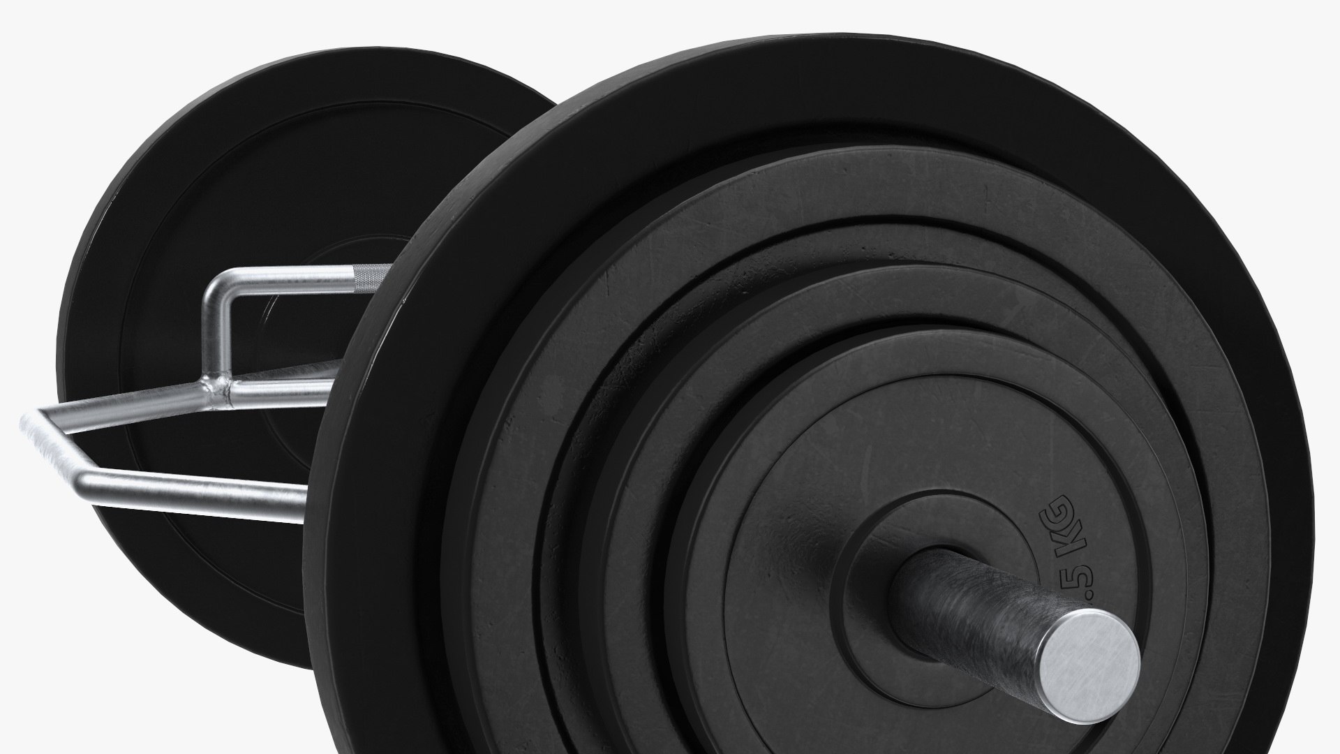 Olympic Hex Weight Lifting Trap Bar With Plates Model - TurboSquid 1826113