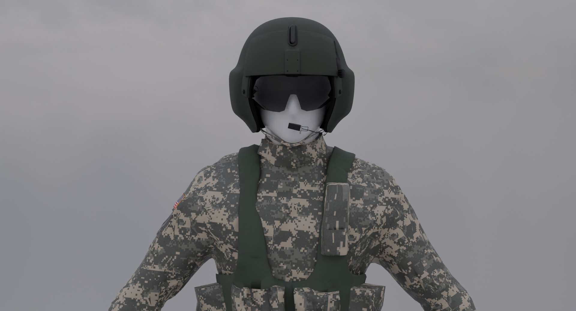 Black Hawk Helicopter Pilot 3D Model - TurboSquid 2104454