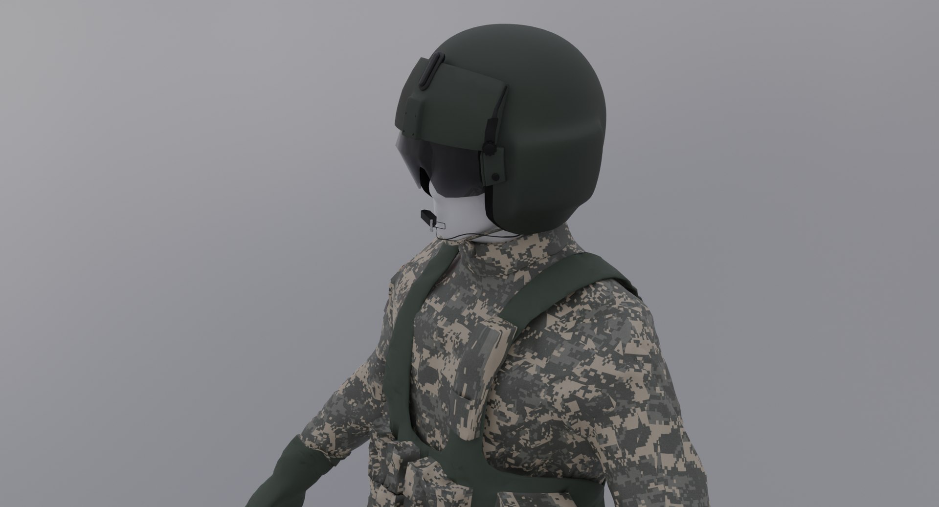 Black Hawk Helicopter Pilot 3D Model - TurboSquid 2104454