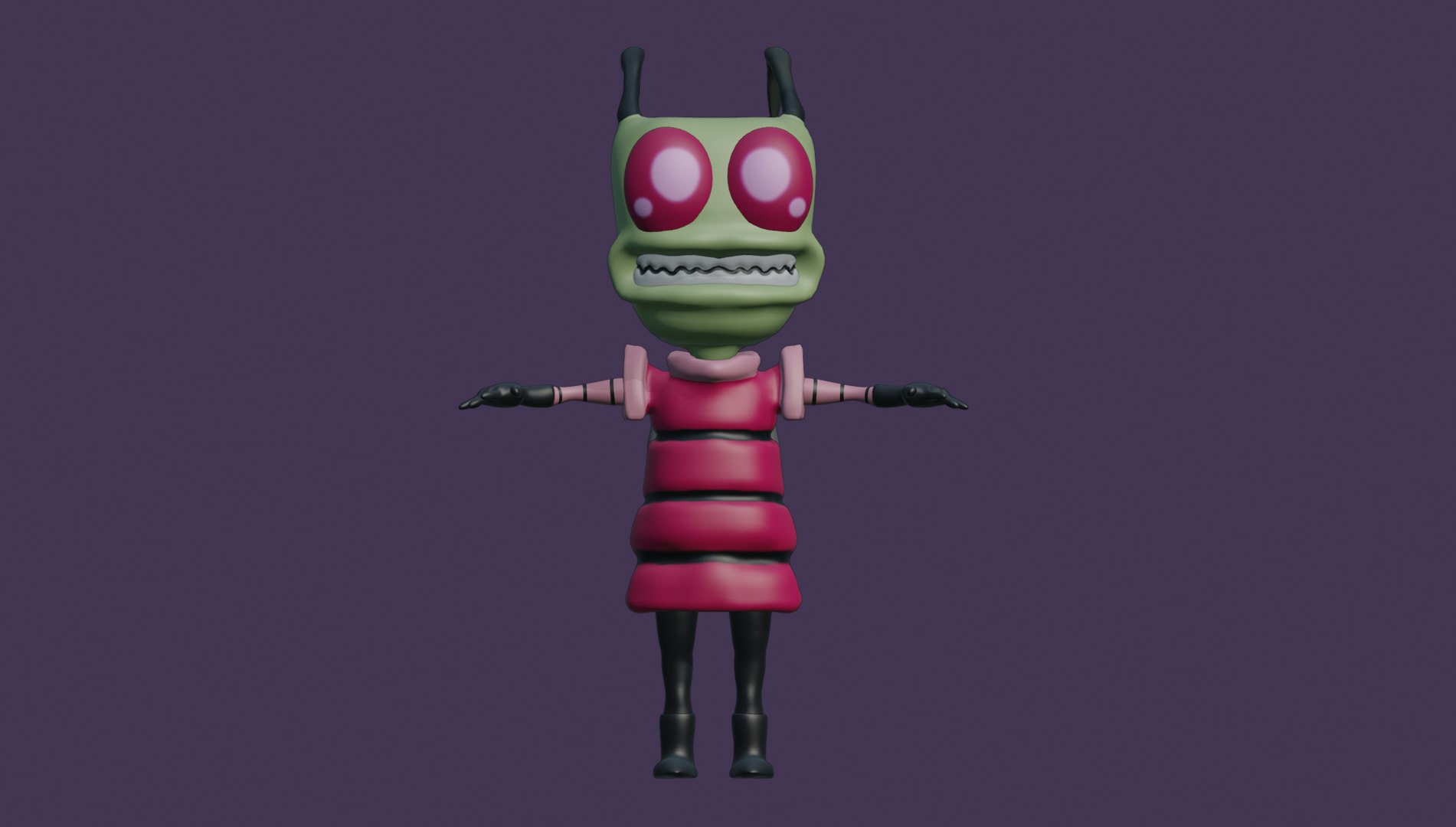 Invader Zim Rigged 3D Model Model - TurboSquid 2007738