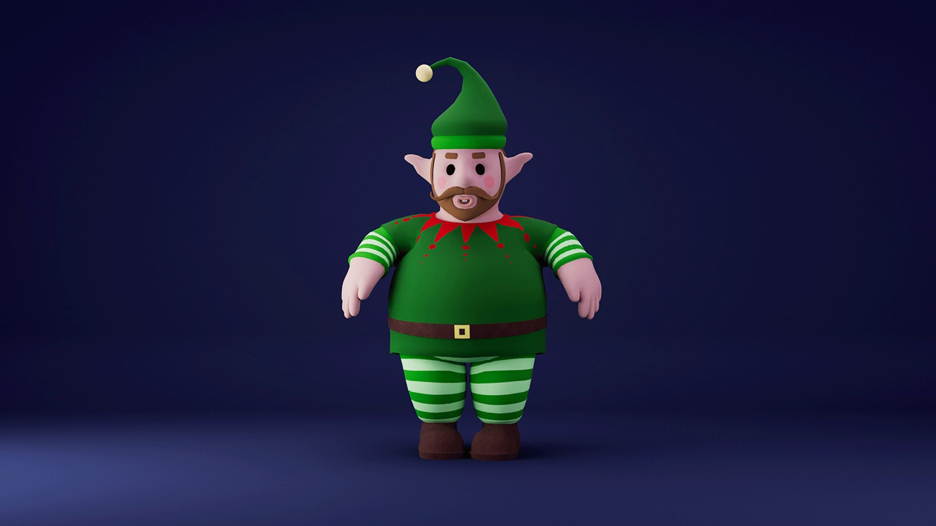 3D Model Santa Claus And Elves Christmas Characters - TurboSquid 1992379