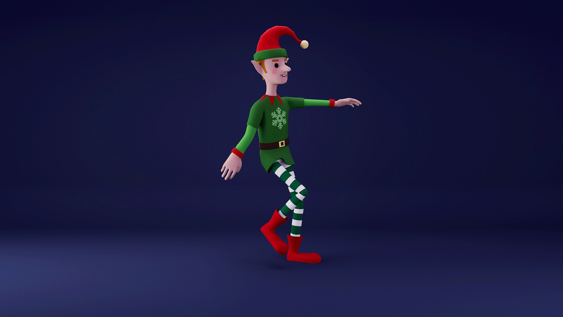 3D Model Santa Claus And Elves Christmas Characters - TurboSquid 1992379