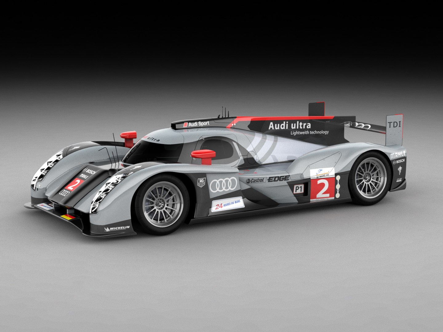 3d Model 2011 Audi R18