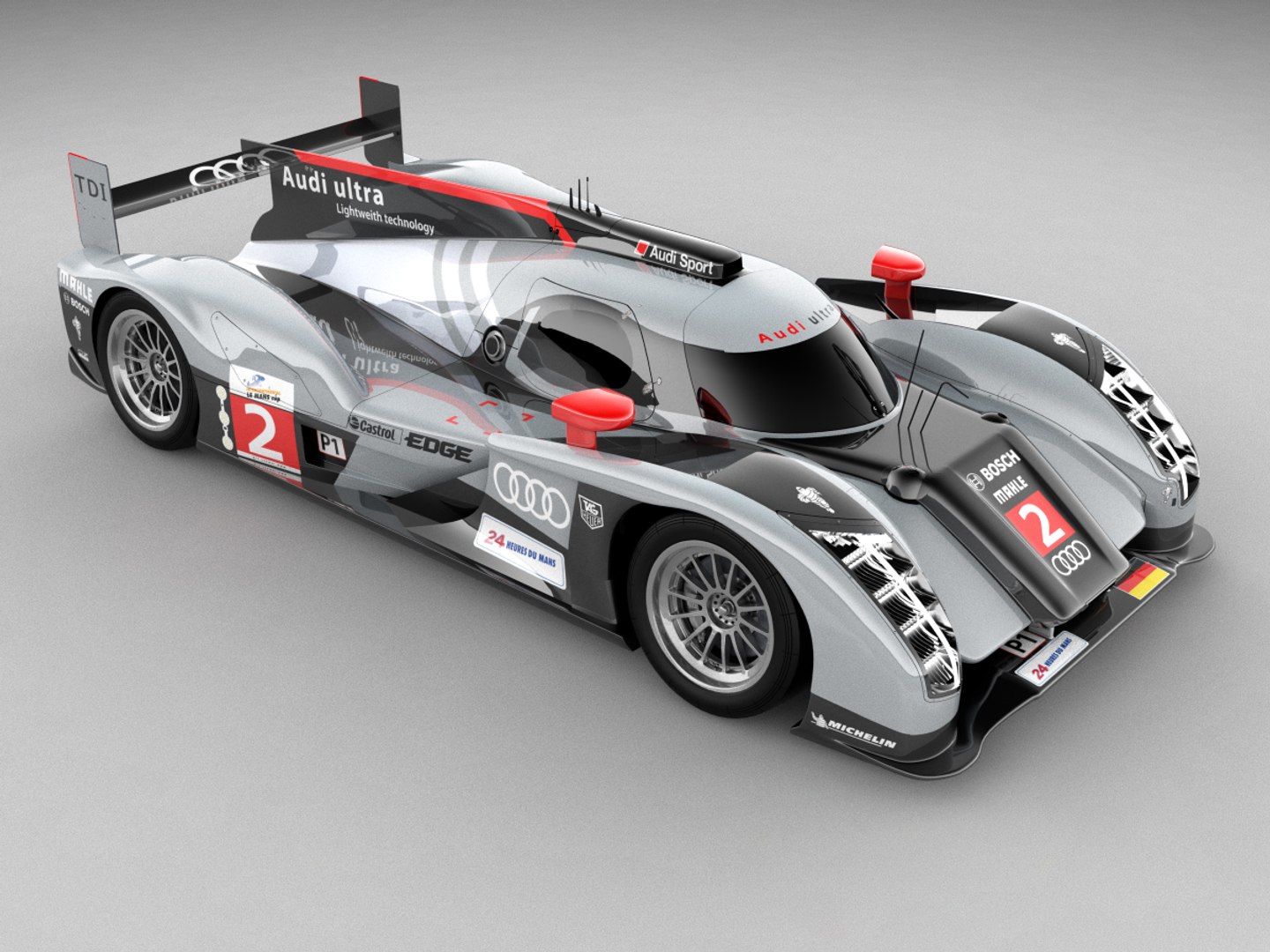 3d Model 2011 Audi R18