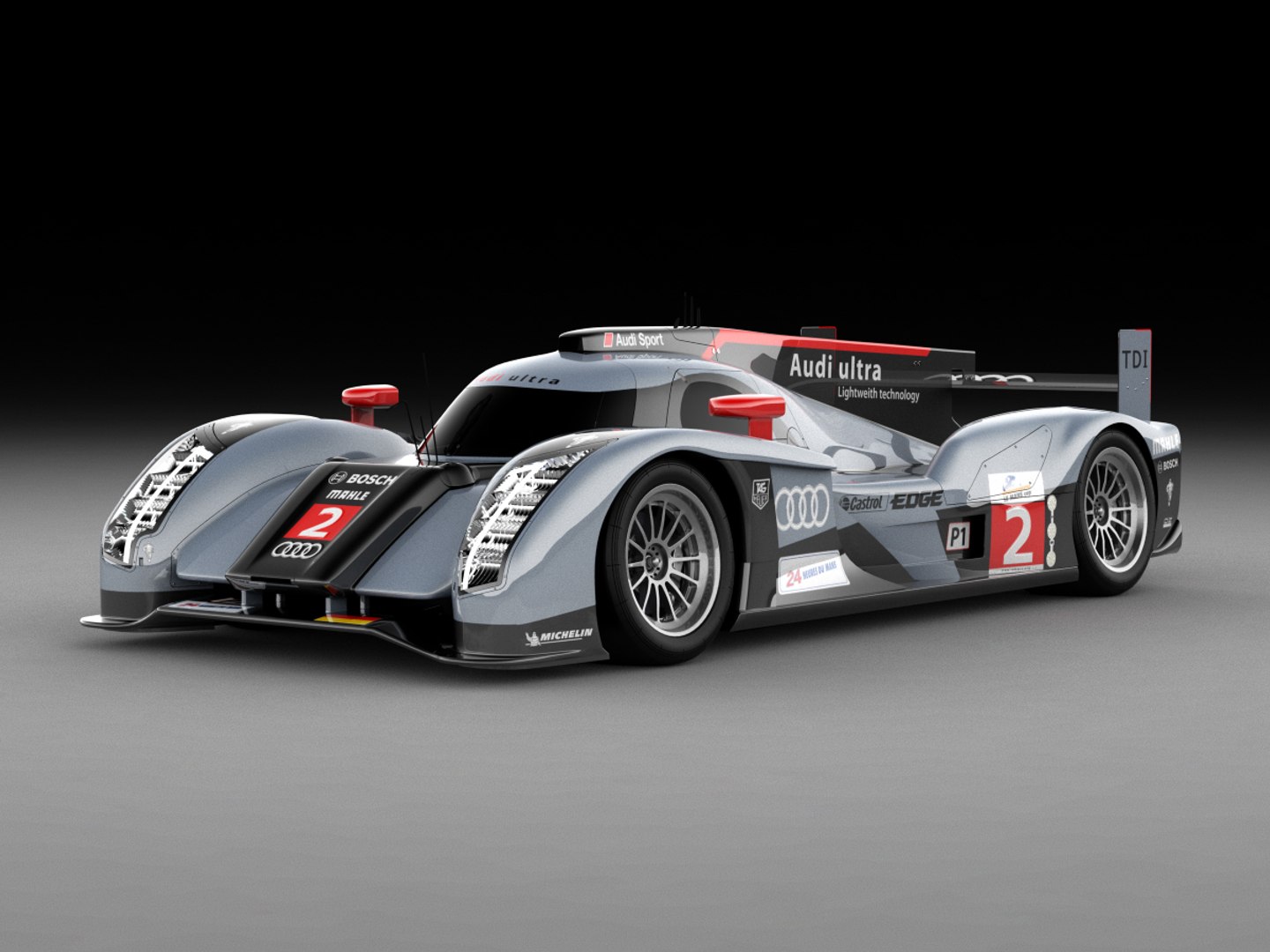 3d Model 2011 Audi R18