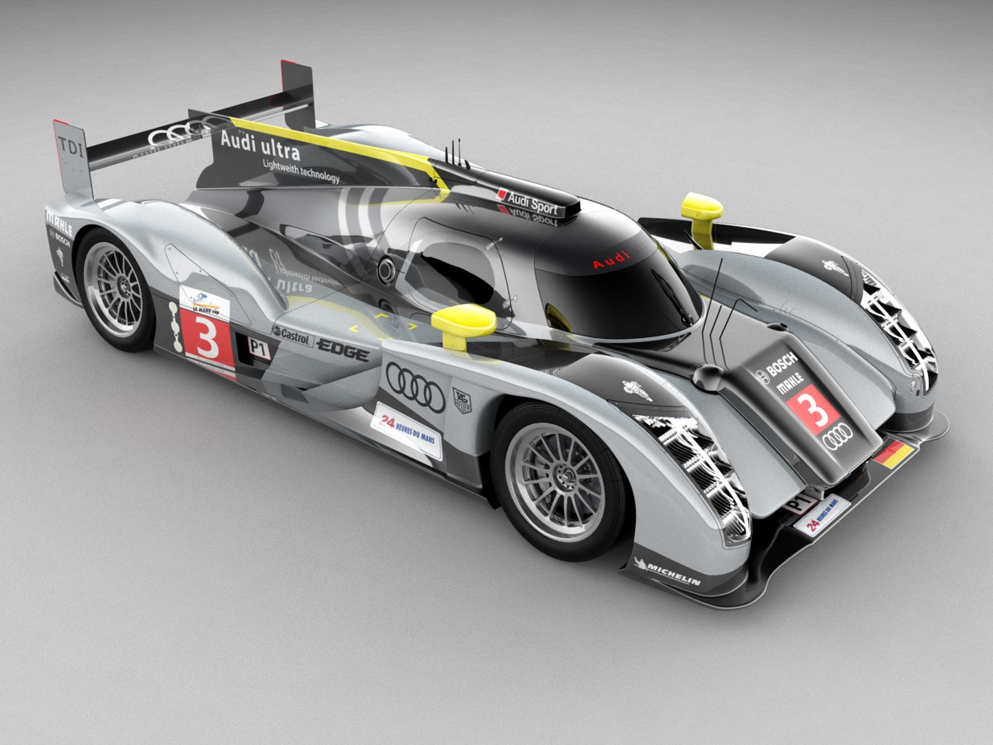 3d Model 2011 Audi R18