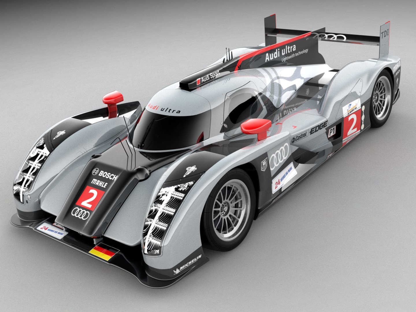 3d Model 2011 Audi R18