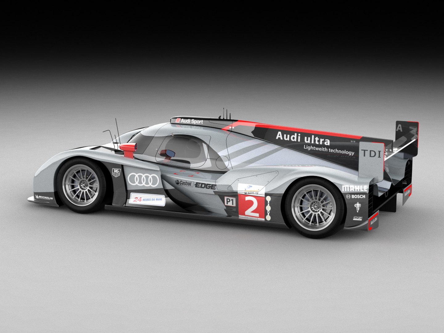 3d Model 2011 Audi R18