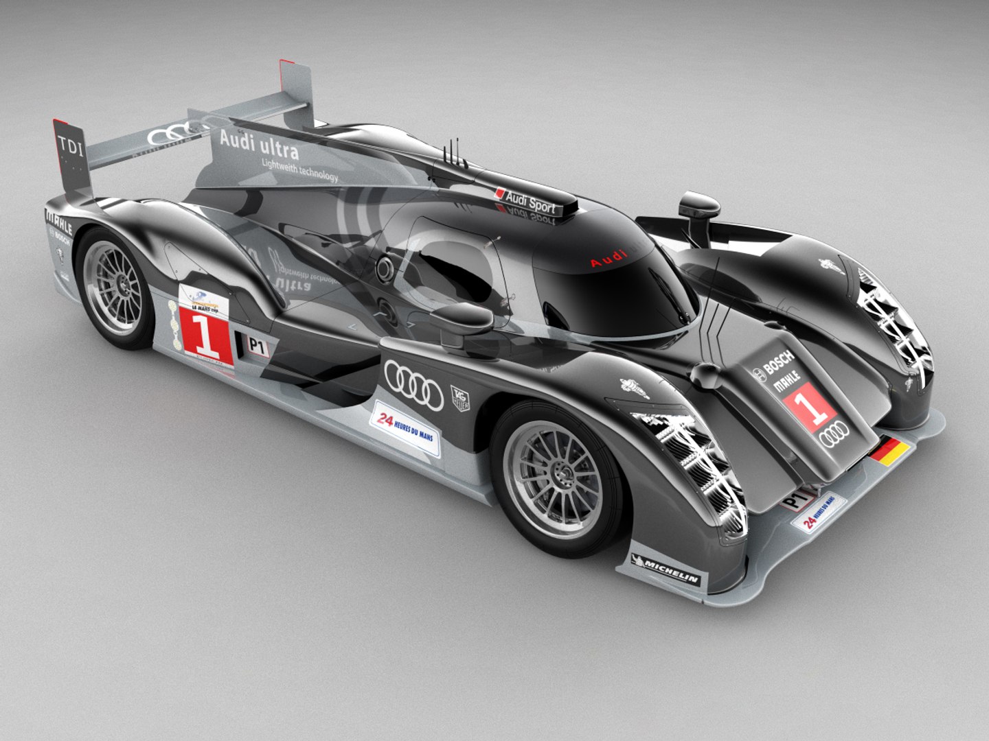 3d Model 2011 Audi R18