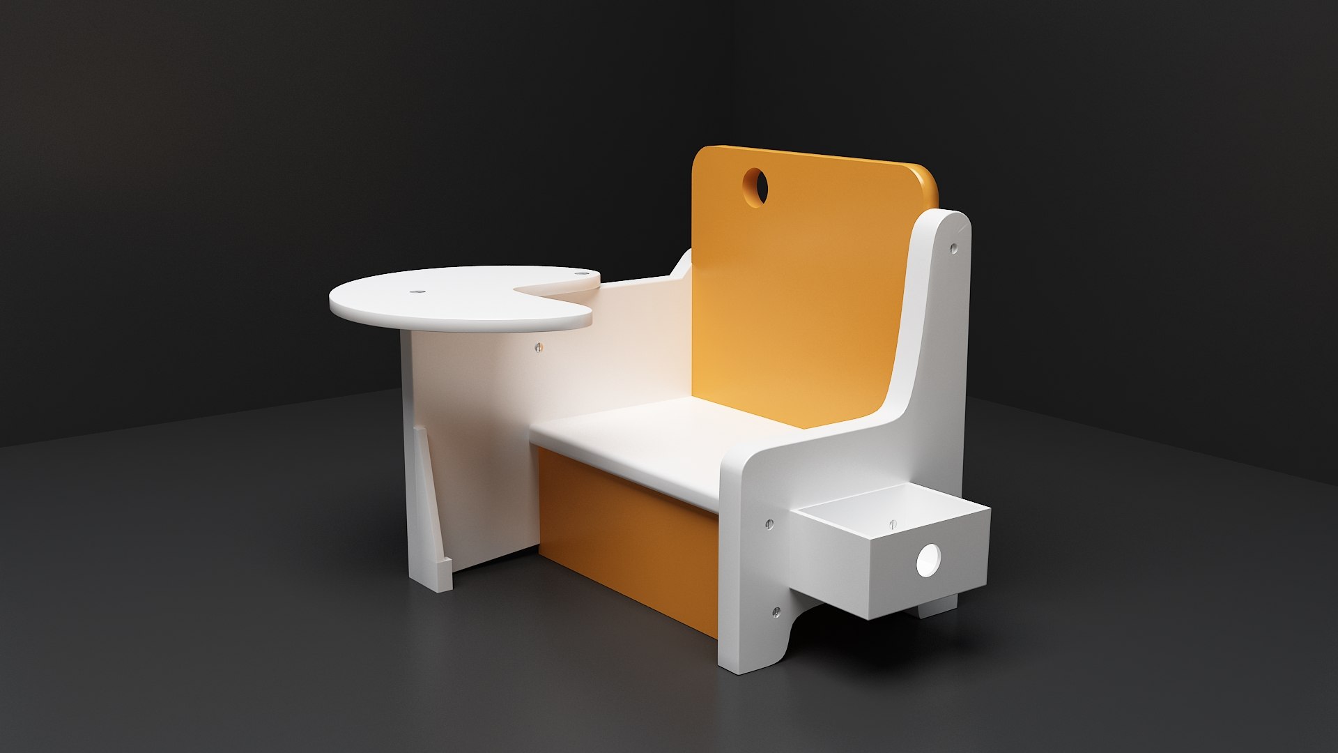3d model kids chair