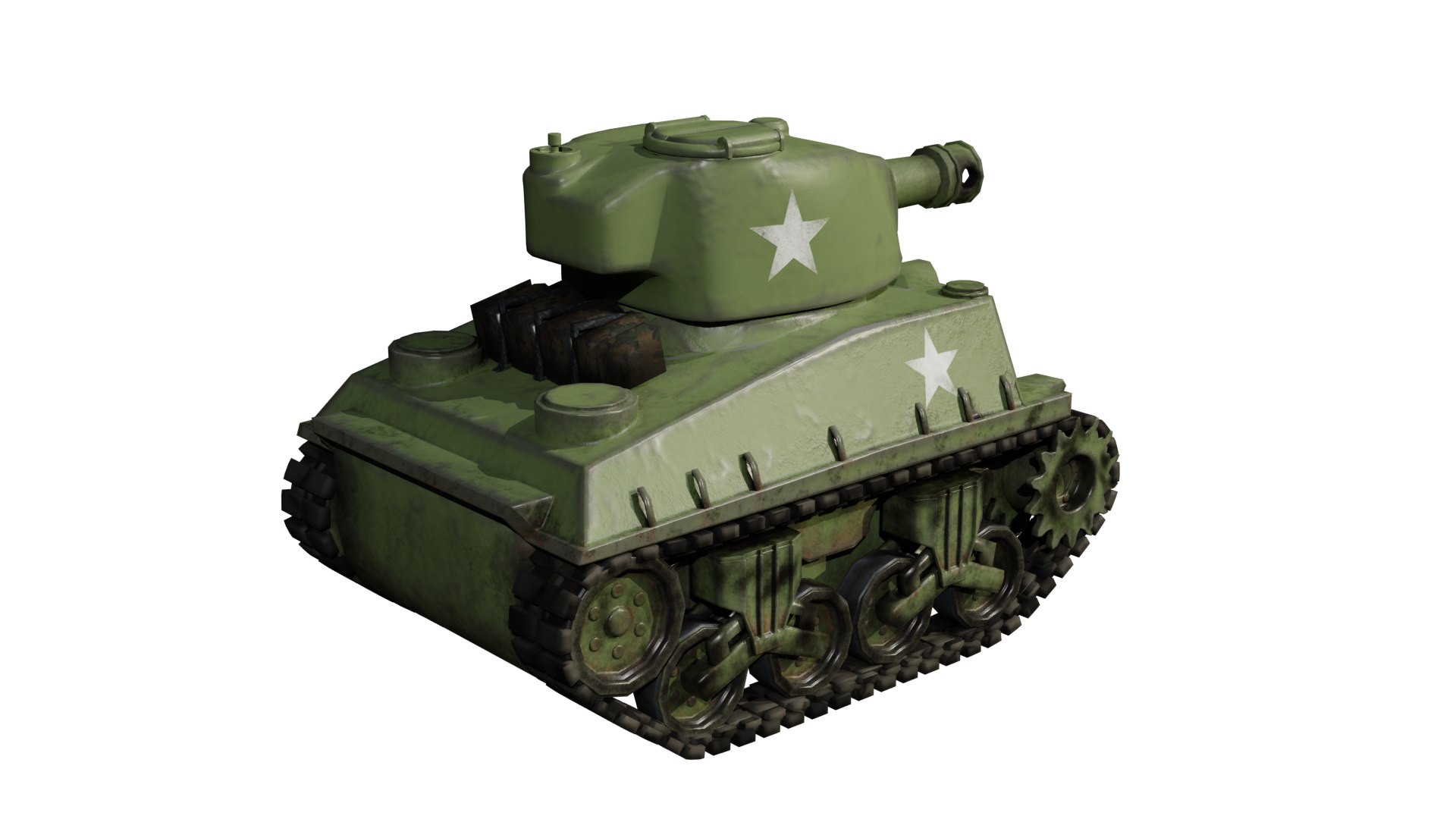 Mini Sherman Tank 3D - TurboSquid 1453605