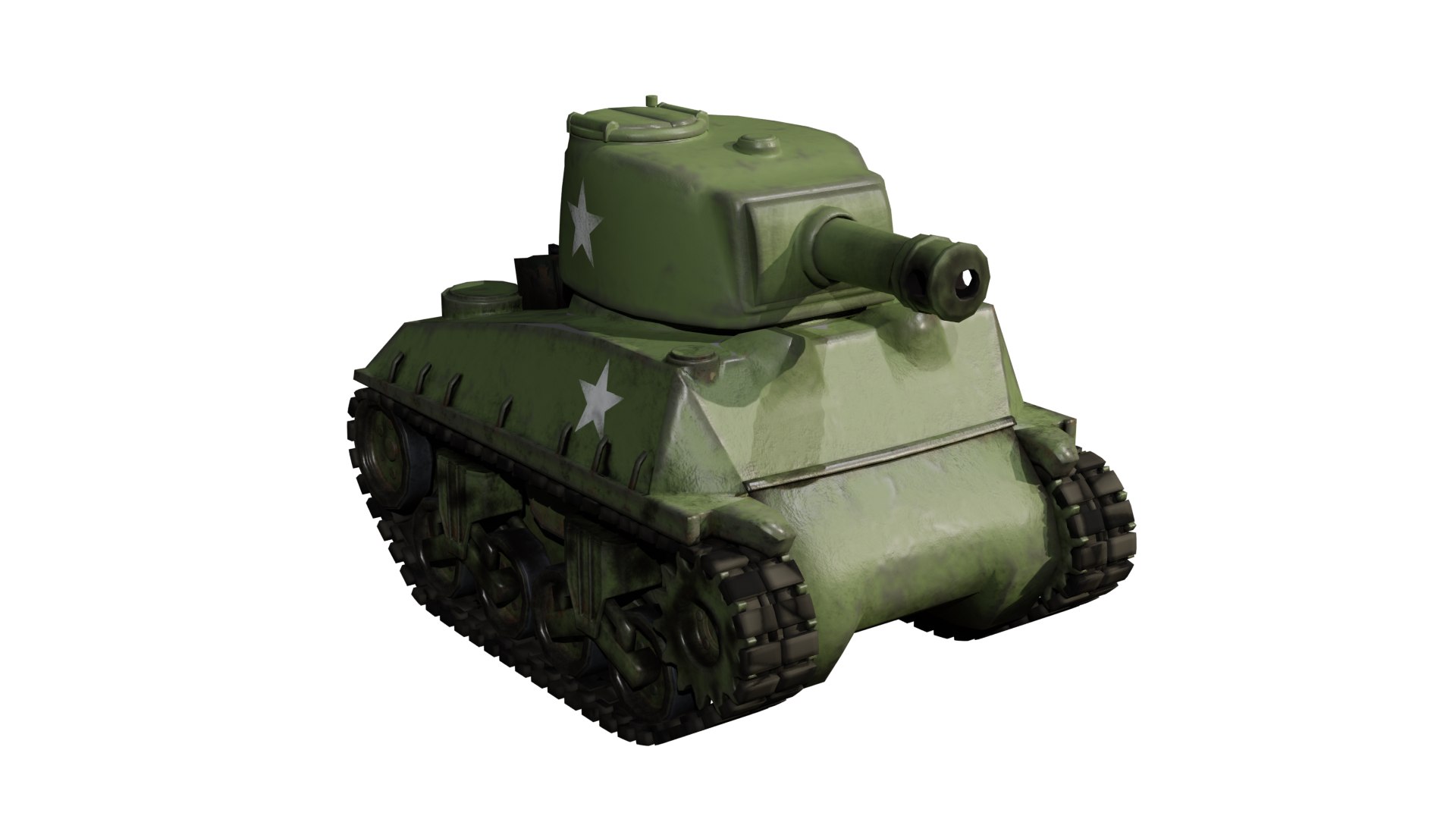 Mini Sherman Tank 3D - TurboSquid 1453605