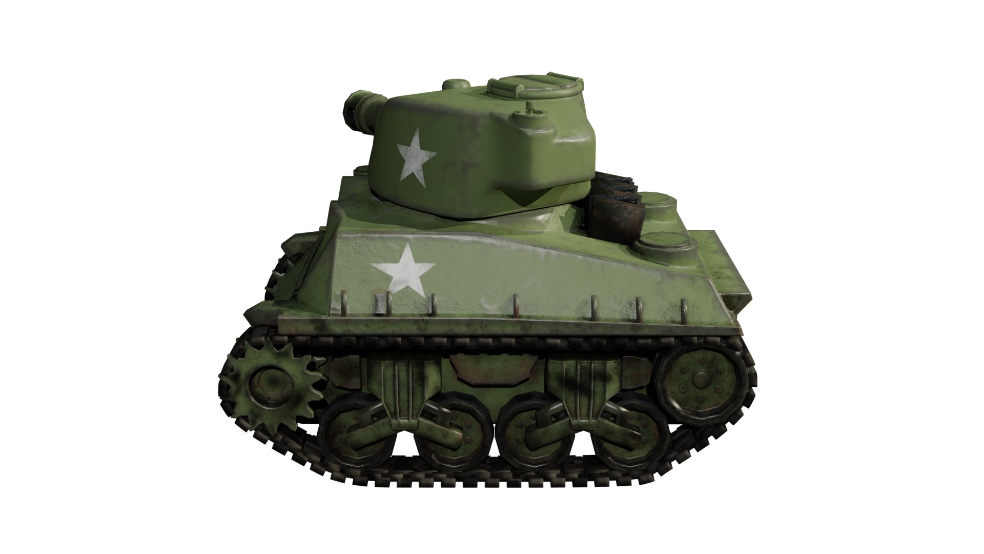 Mini Sherman Tank 3D - TurboSquid 1453605