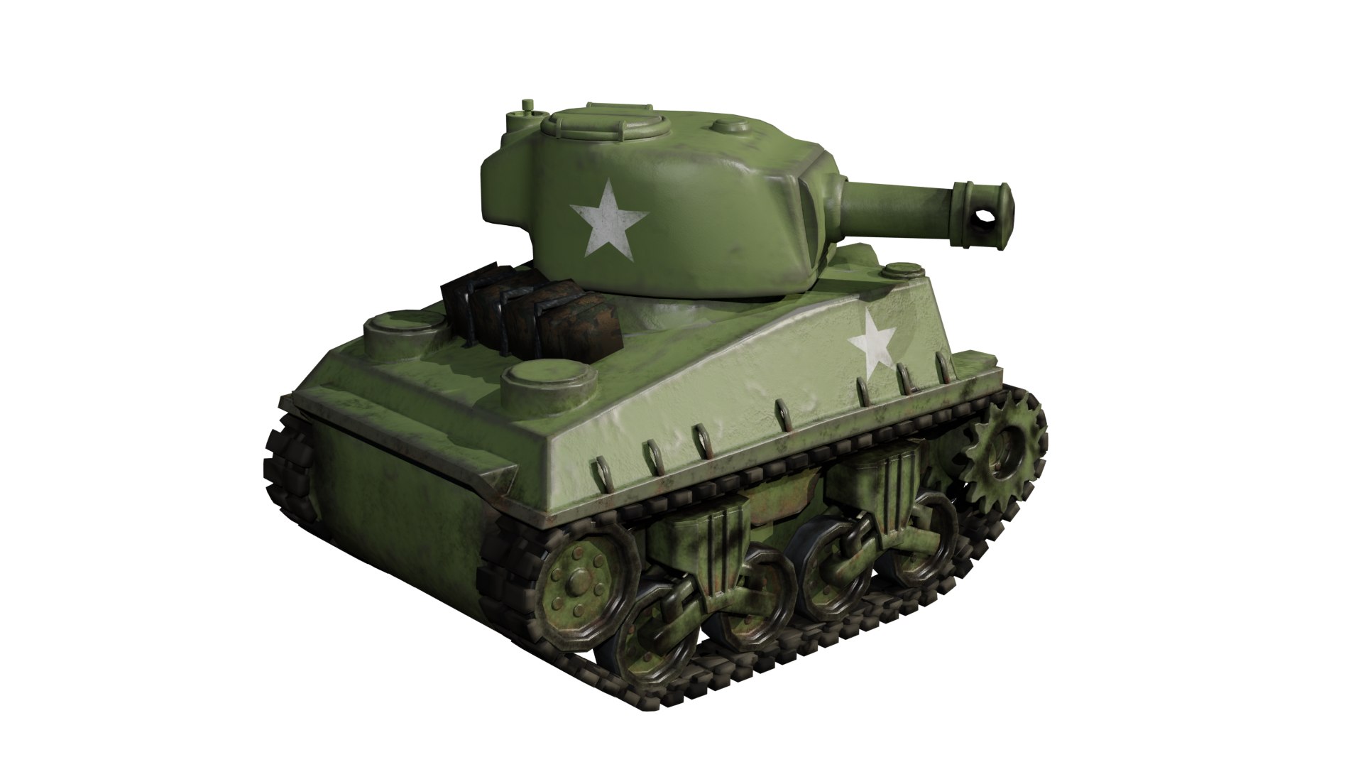 Mini Sherman Tank 3D - TurboSquid 1453605