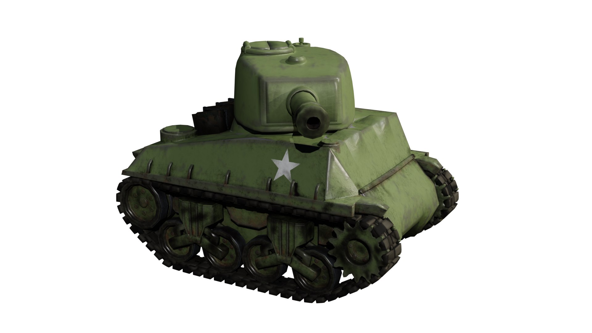 Mini Sherman Tank 3D - TurboSquid 1453605