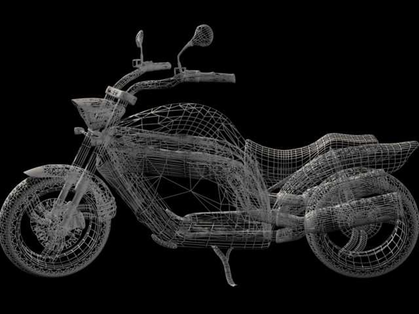 Medium Motorcycle 3d Max