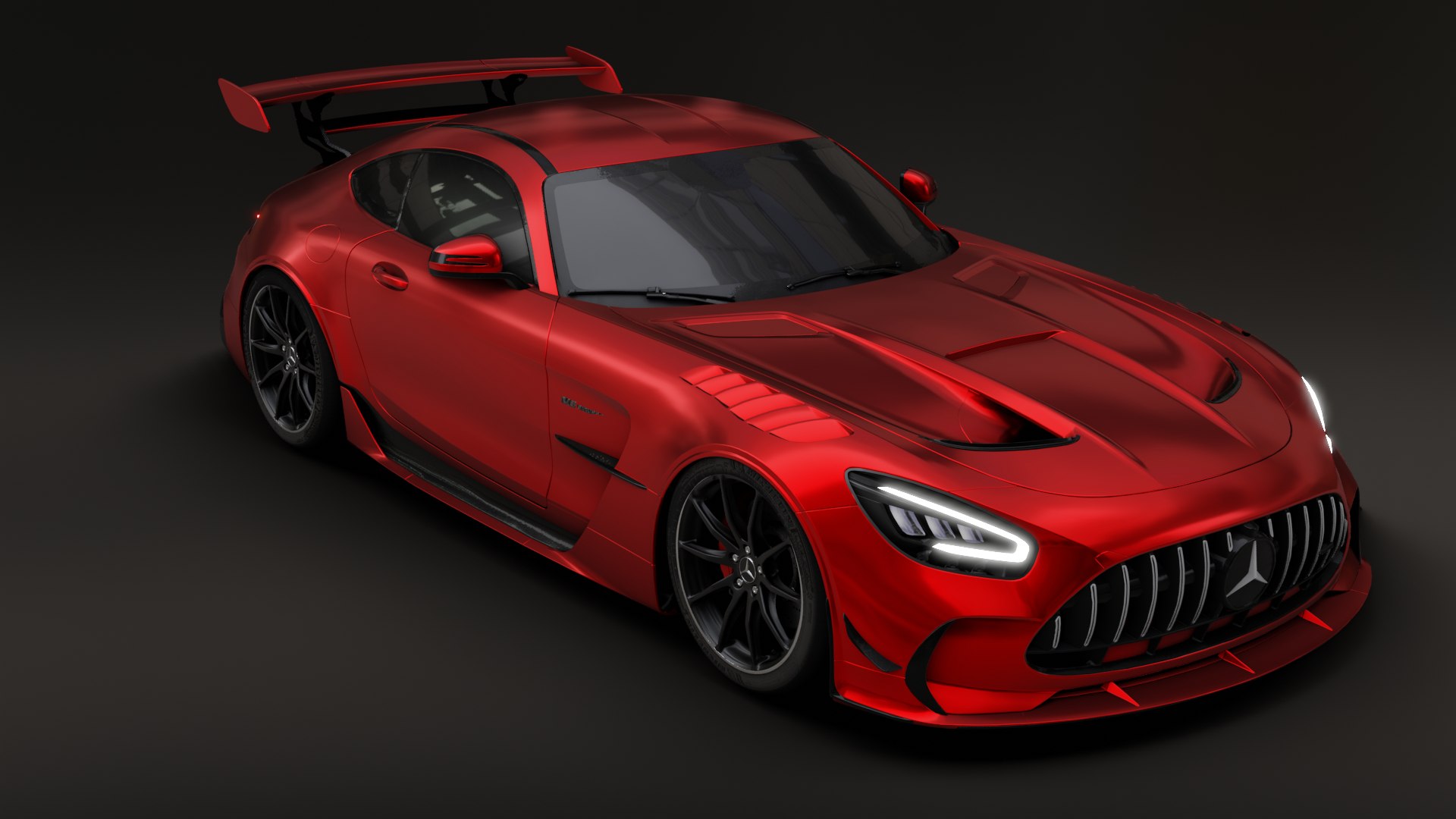modelo 3d Mercedez Benz GT R - Red Variant - TurboSquid 2055861