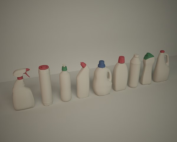 Cleaning products 3D model - TurboSquid 1259516