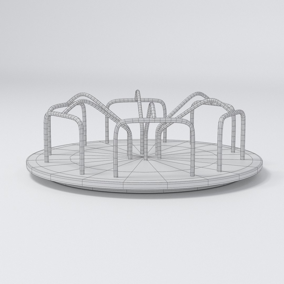 Playground Carousel 3D Model - TurboSquid 1428885