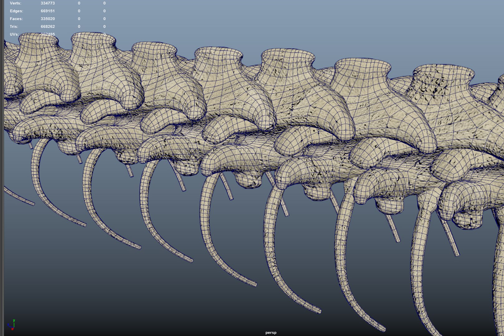 3D Snake Skeleton Rig - TurboSquid 1471901