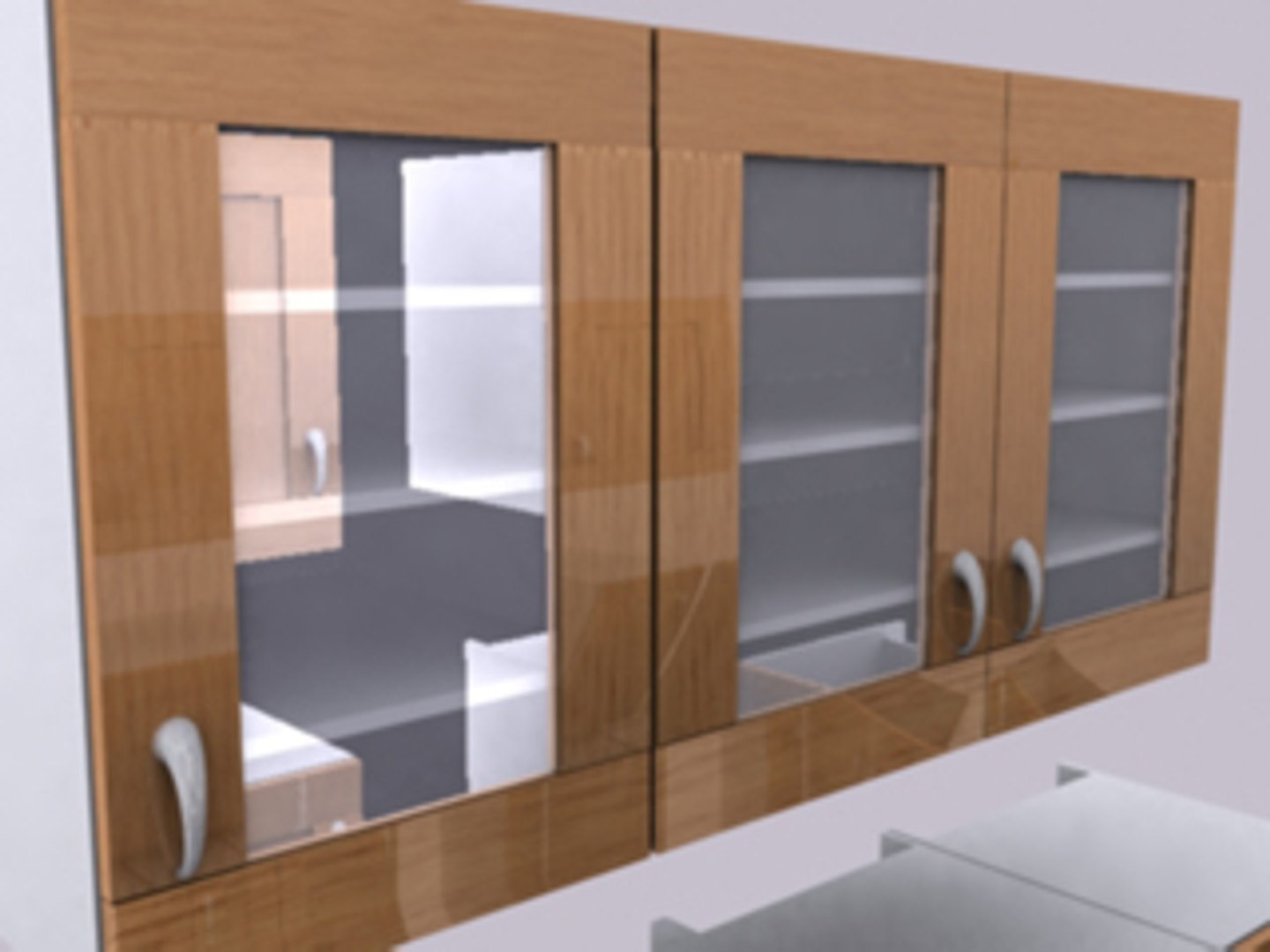 3d Set Kitchen Cupboards Model