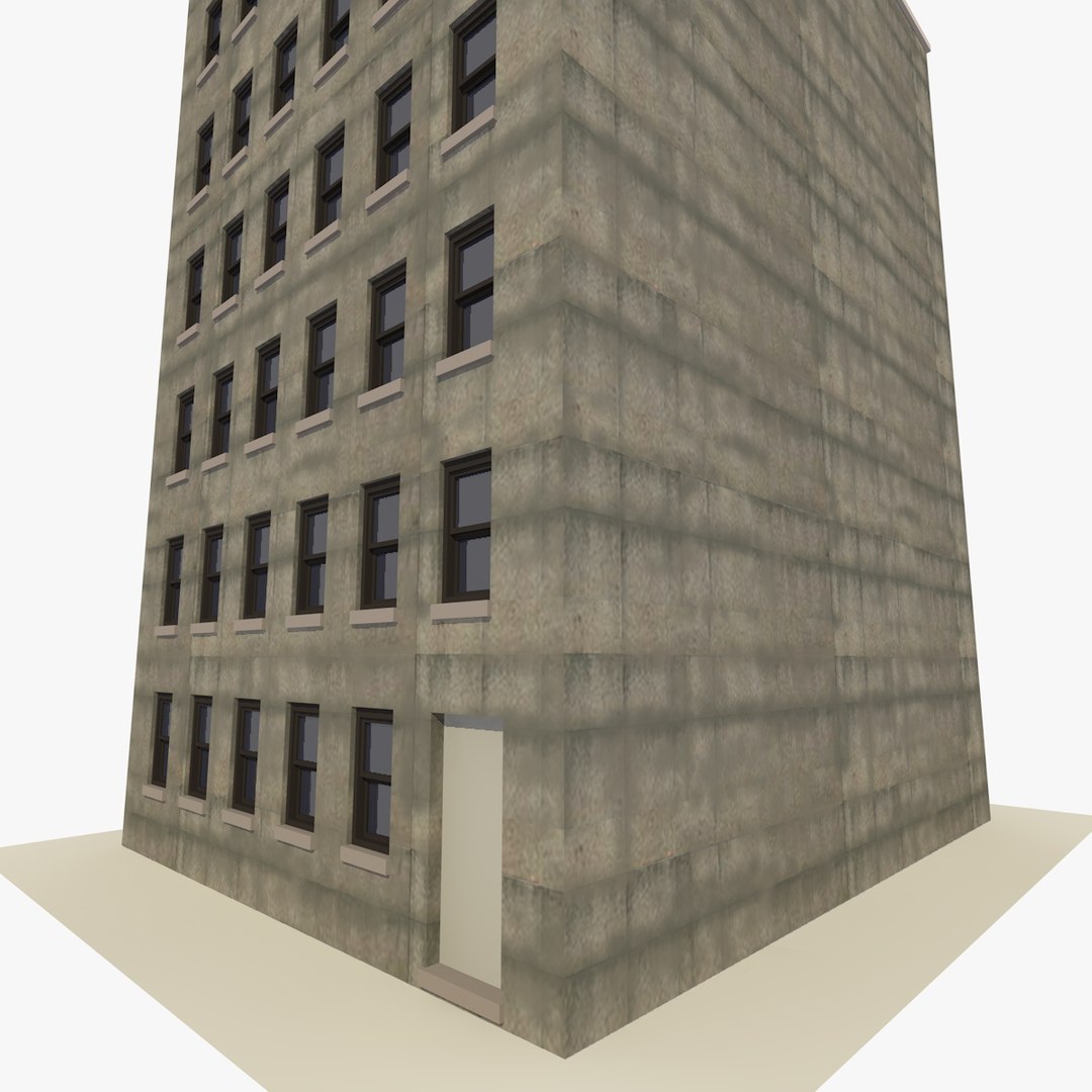 3d Model Of Skyscraper Apartments Offices