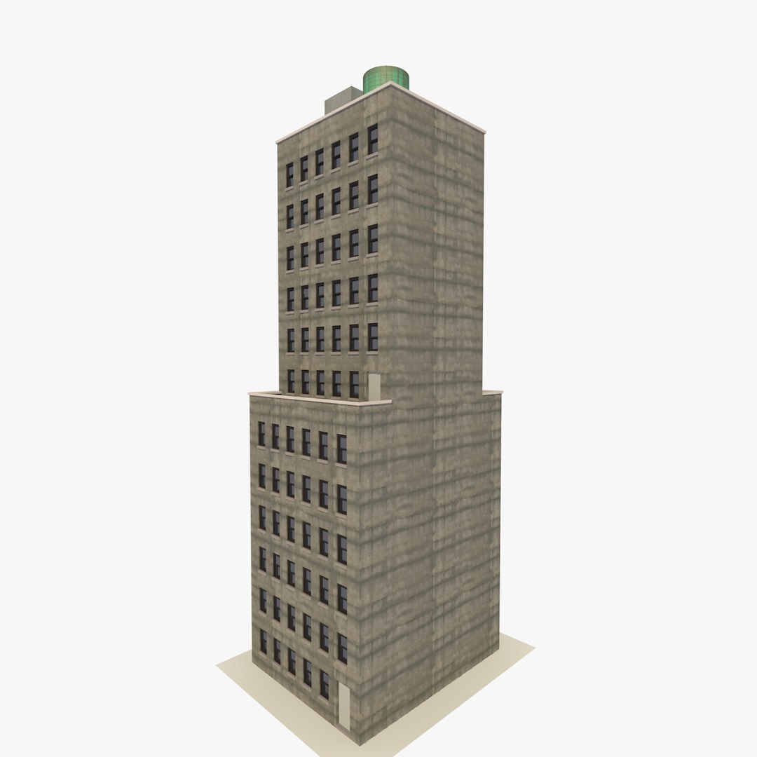 3d Model Of Skyscraper Apartments Offices