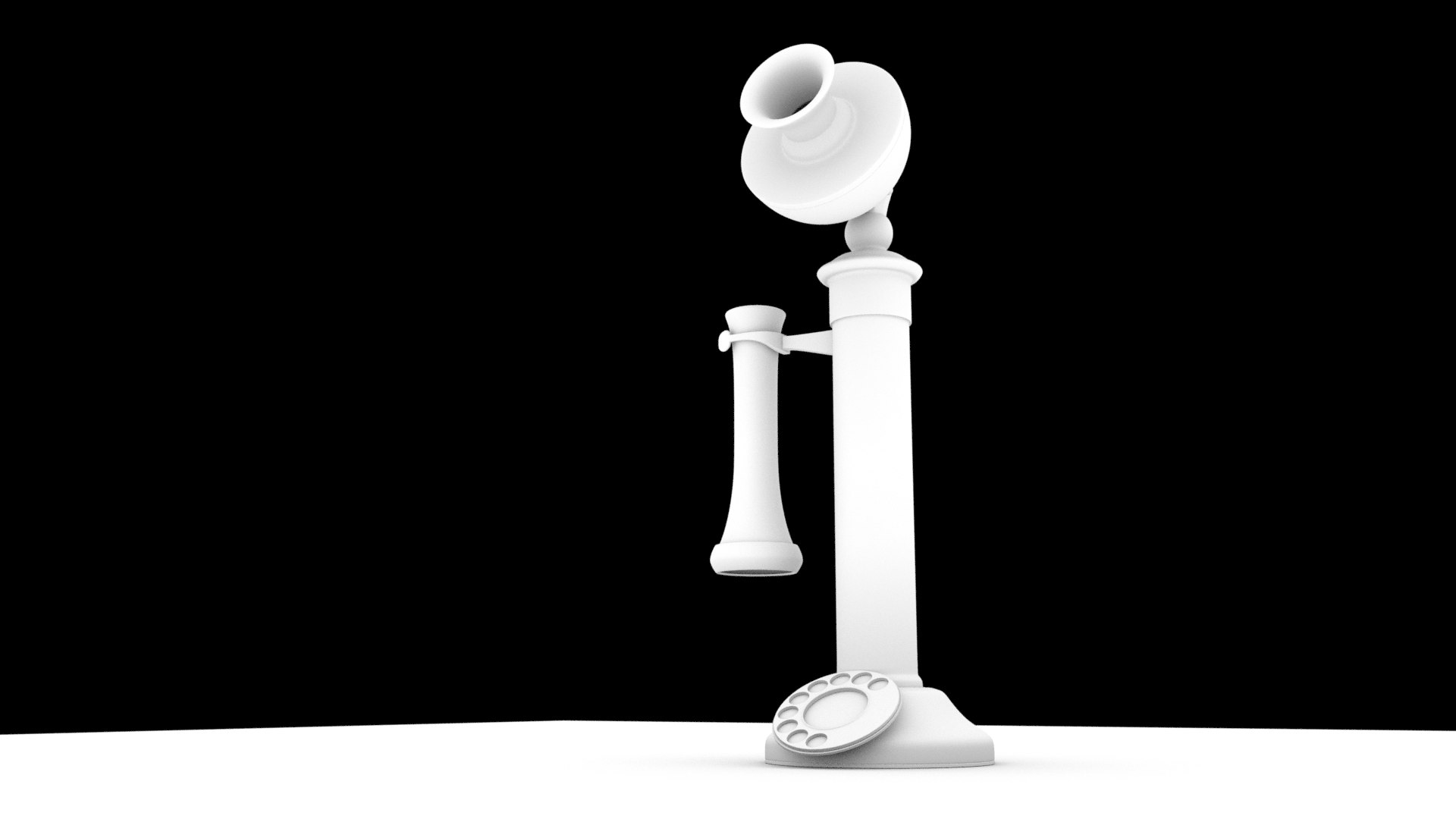 Candlestick Telephone 3D Model - TurboSquid 1836176