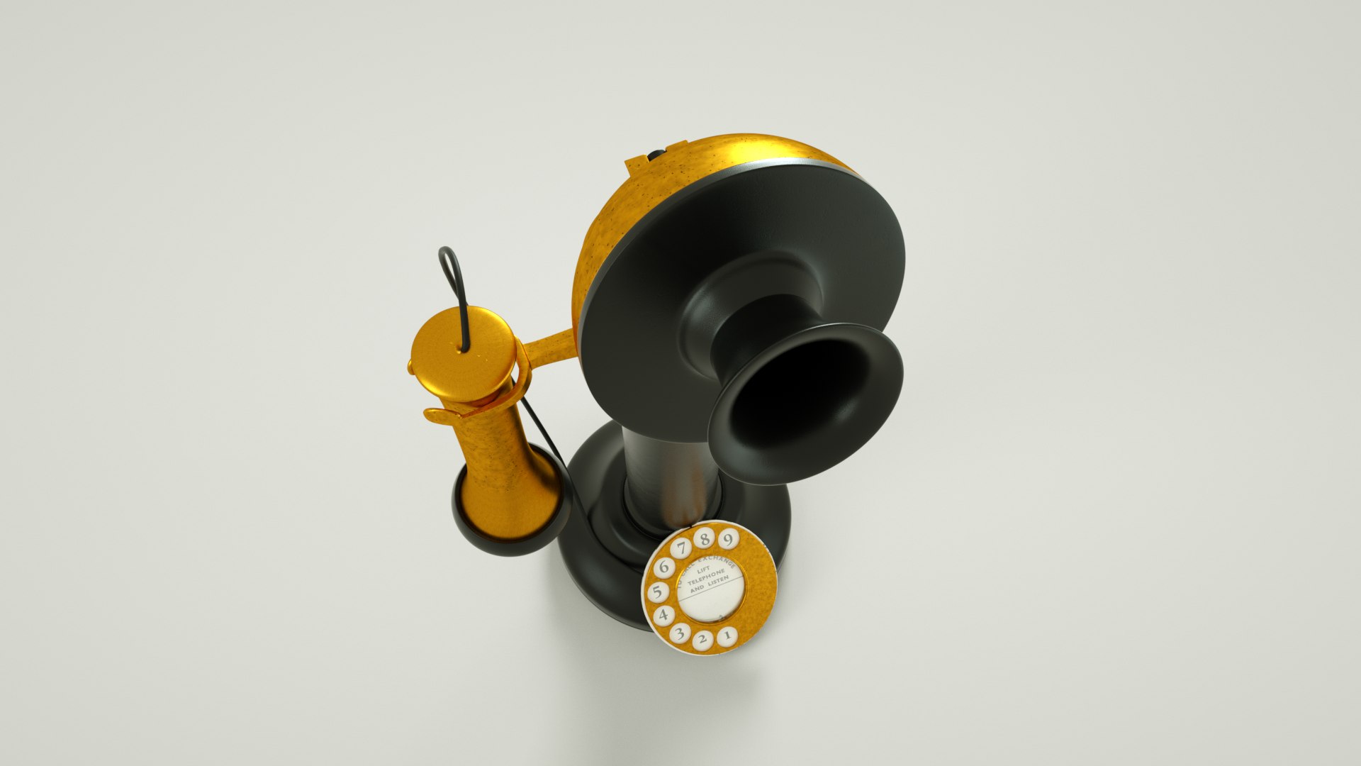 Candlestick Telephone 3D Model - TurboSquid 1836176
