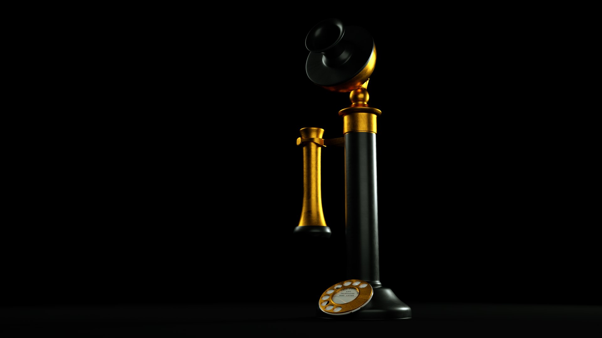 Candlestick Telephone 3D Model - TurboSquid 1836176
