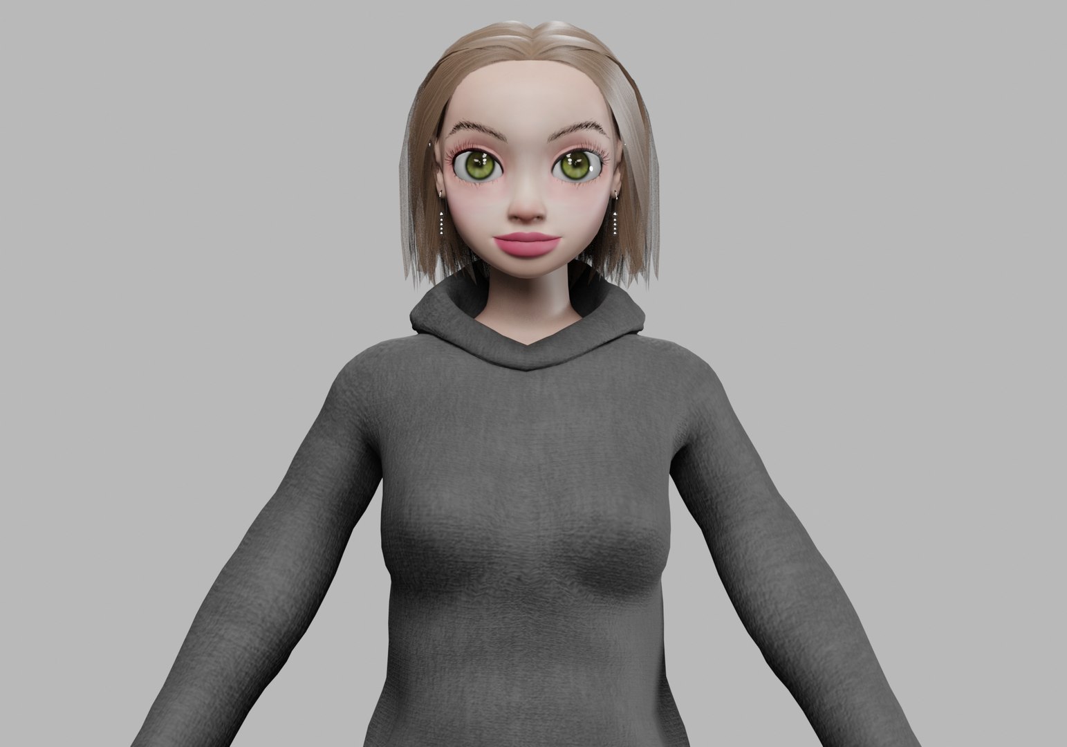 Pretty Basic Girl V30121 3D Model - TurboSquid 2263330