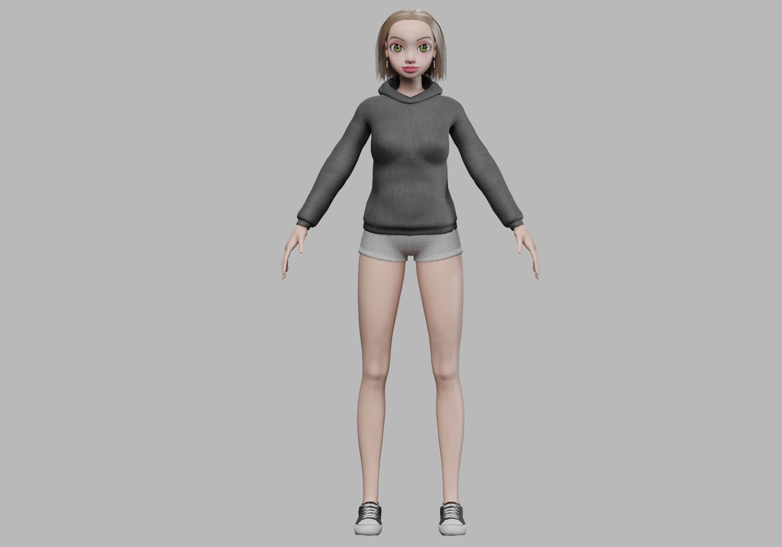 Pretty Basic Girl V30121 3D Model - TurboSquid 2263330