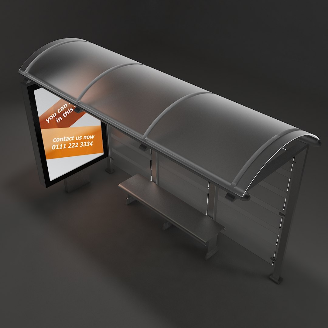 Bus Minibus Stop Model - TurboSquid 1200729