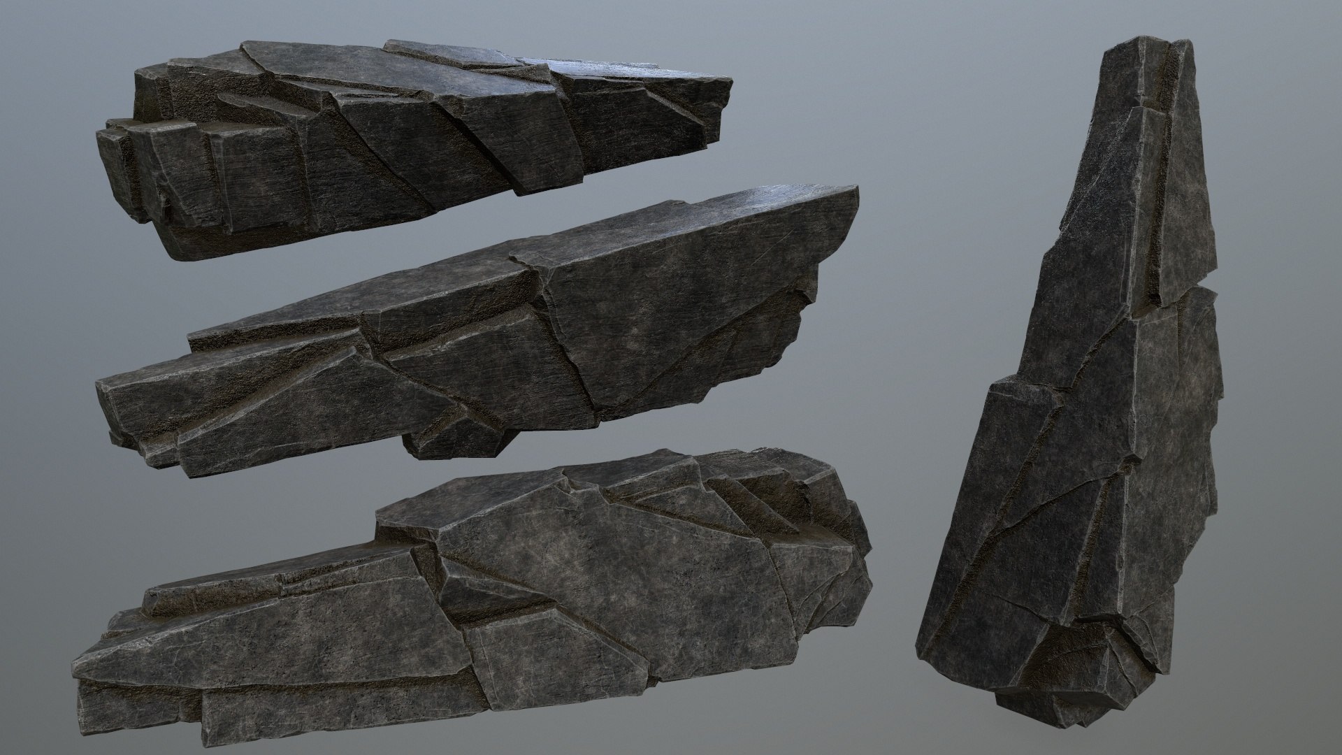 Cliff Rocks Model - TurboSquid 2001618