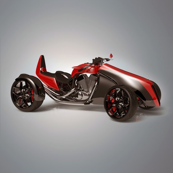 3d concept performance sports car model