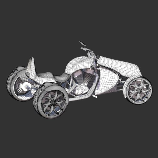 3d concept performance sports car model