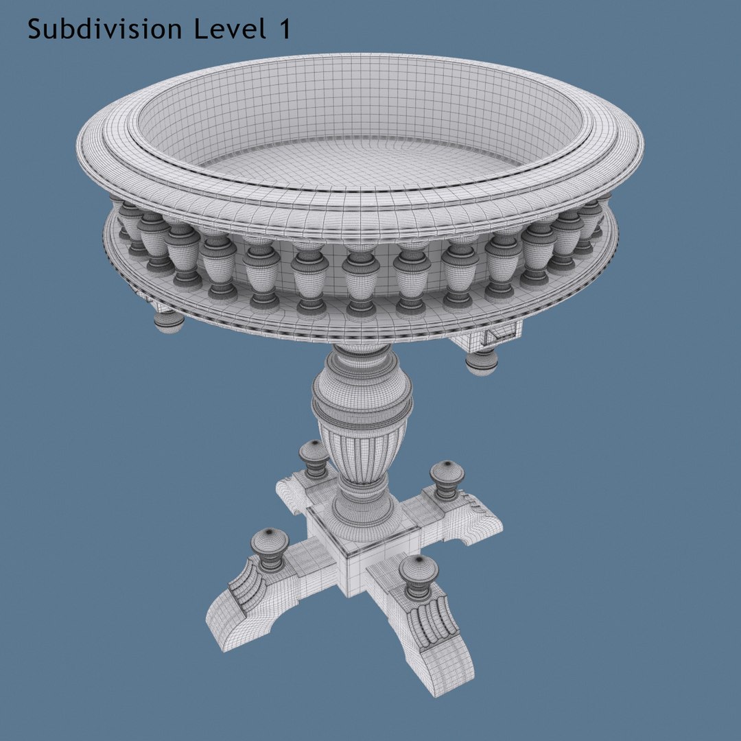3d Flower Plant Table