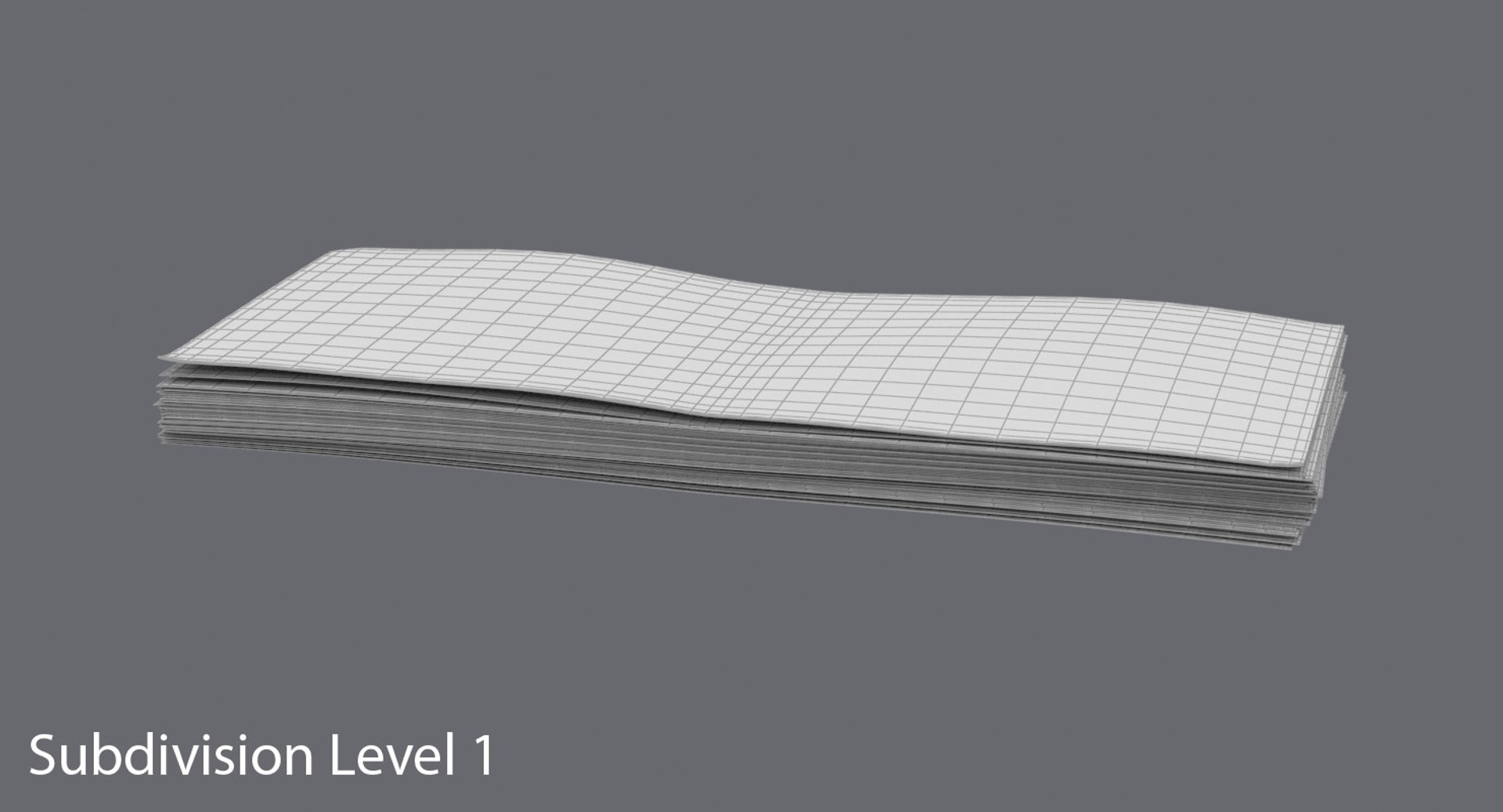 3d Model 1 Yuan Note Stack