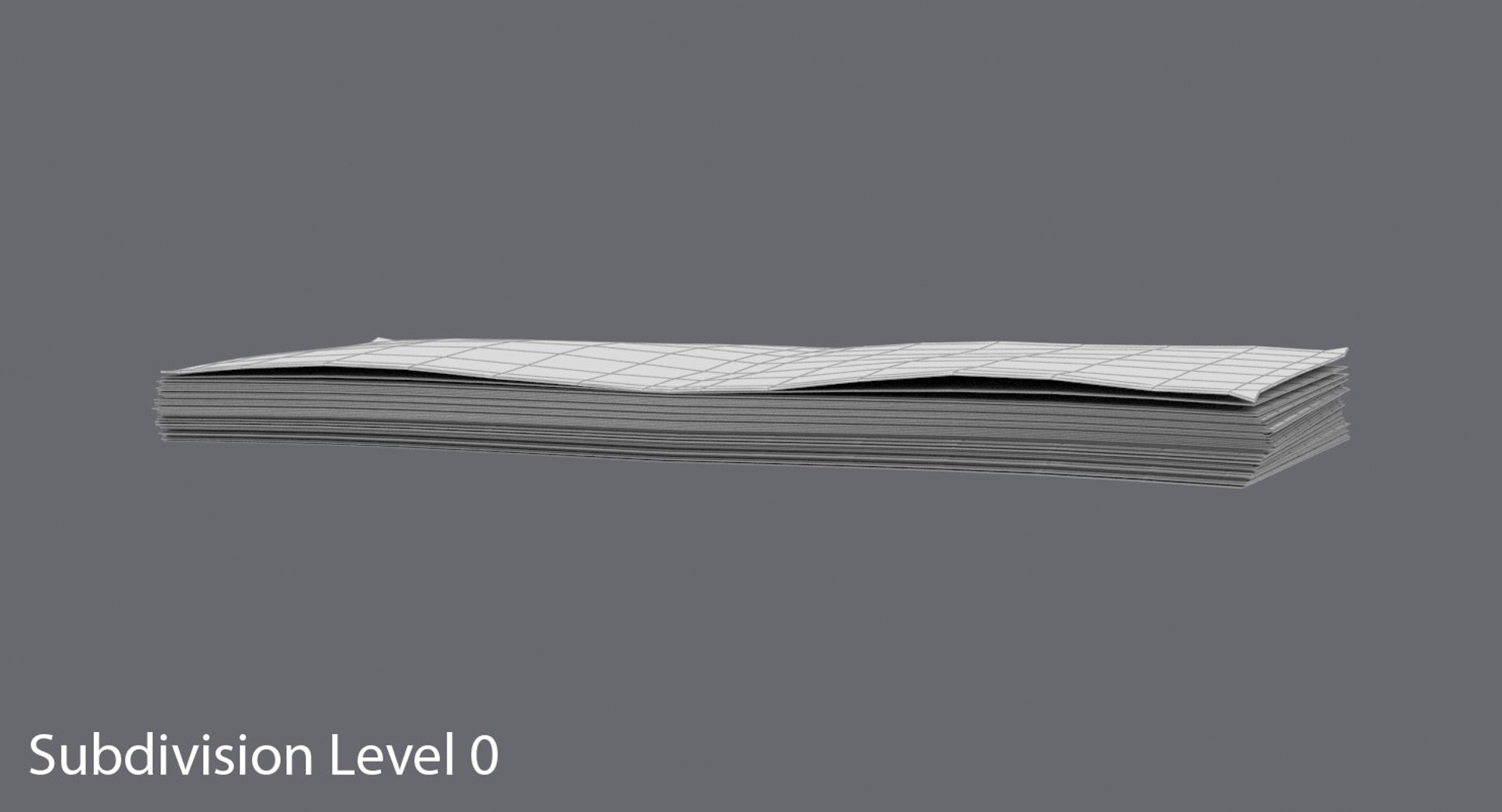 3d Model 1 Yuan Note Stack