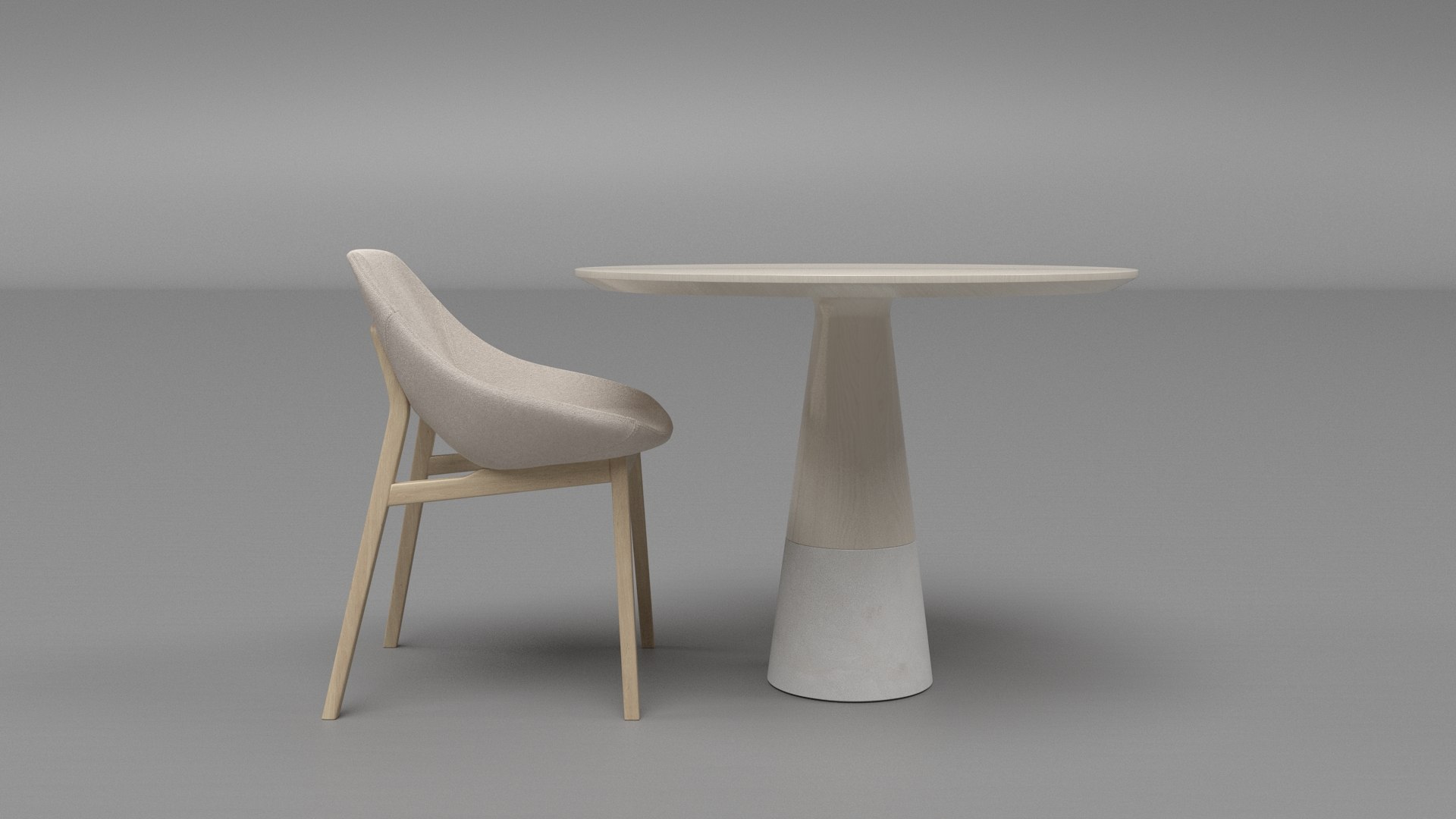 3D Enne Grace Dining Set Model - TurboSquid 2317083