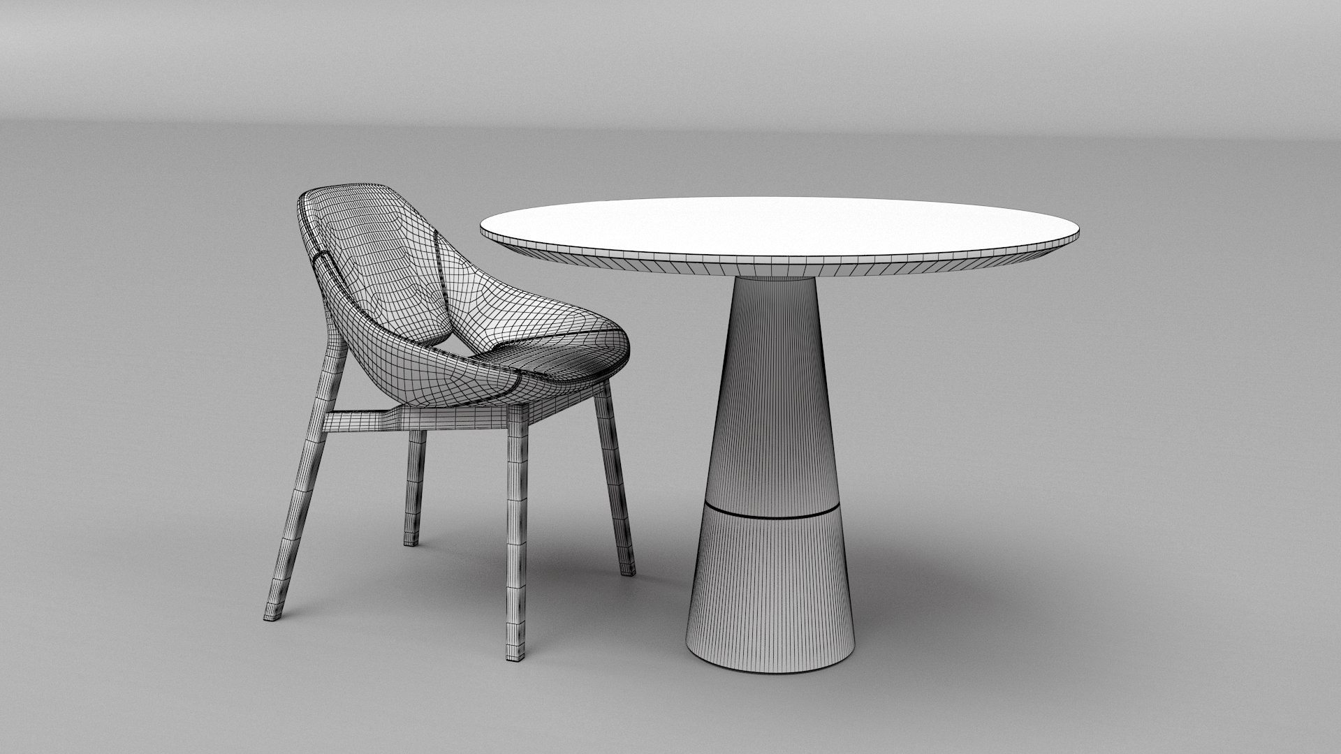 3D Enne Grace Dining Set Model - TurboSquid 2317083