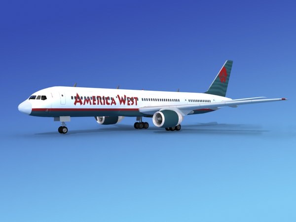 3d model airline boeing 757 757-200
