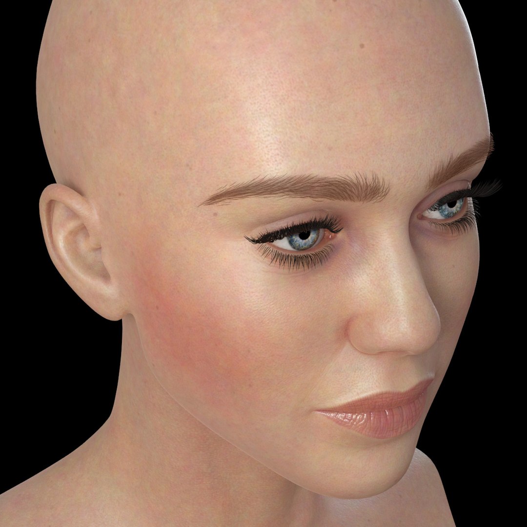 3d Head Woman 1
