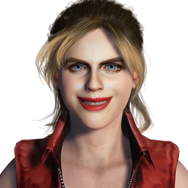 Alexandra Daddario 3D Rigged model ready for animation 3D 모델 ...