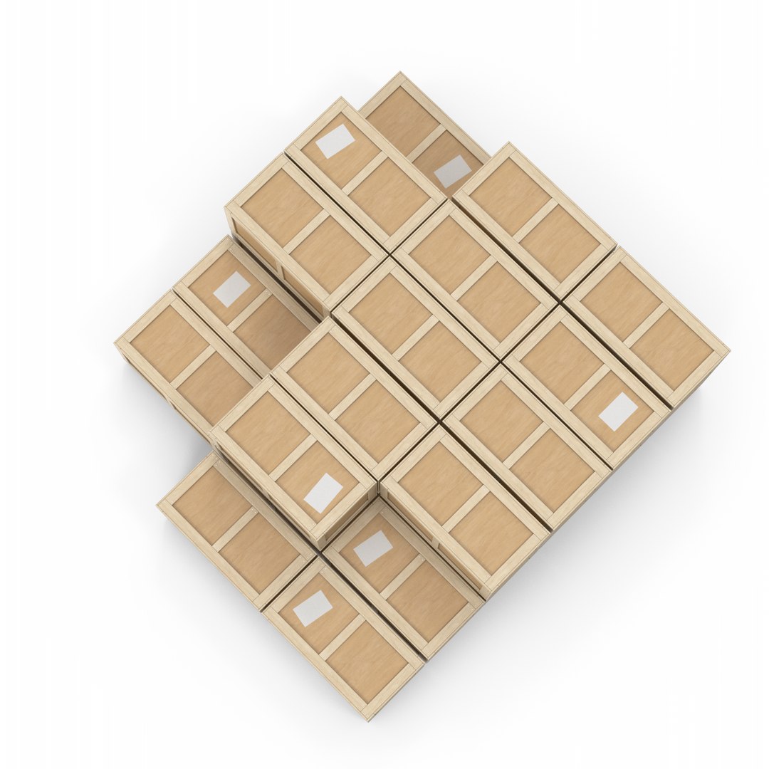 Stack Of Cargo Crate Boxes 3D model - TurboSquid 1994963