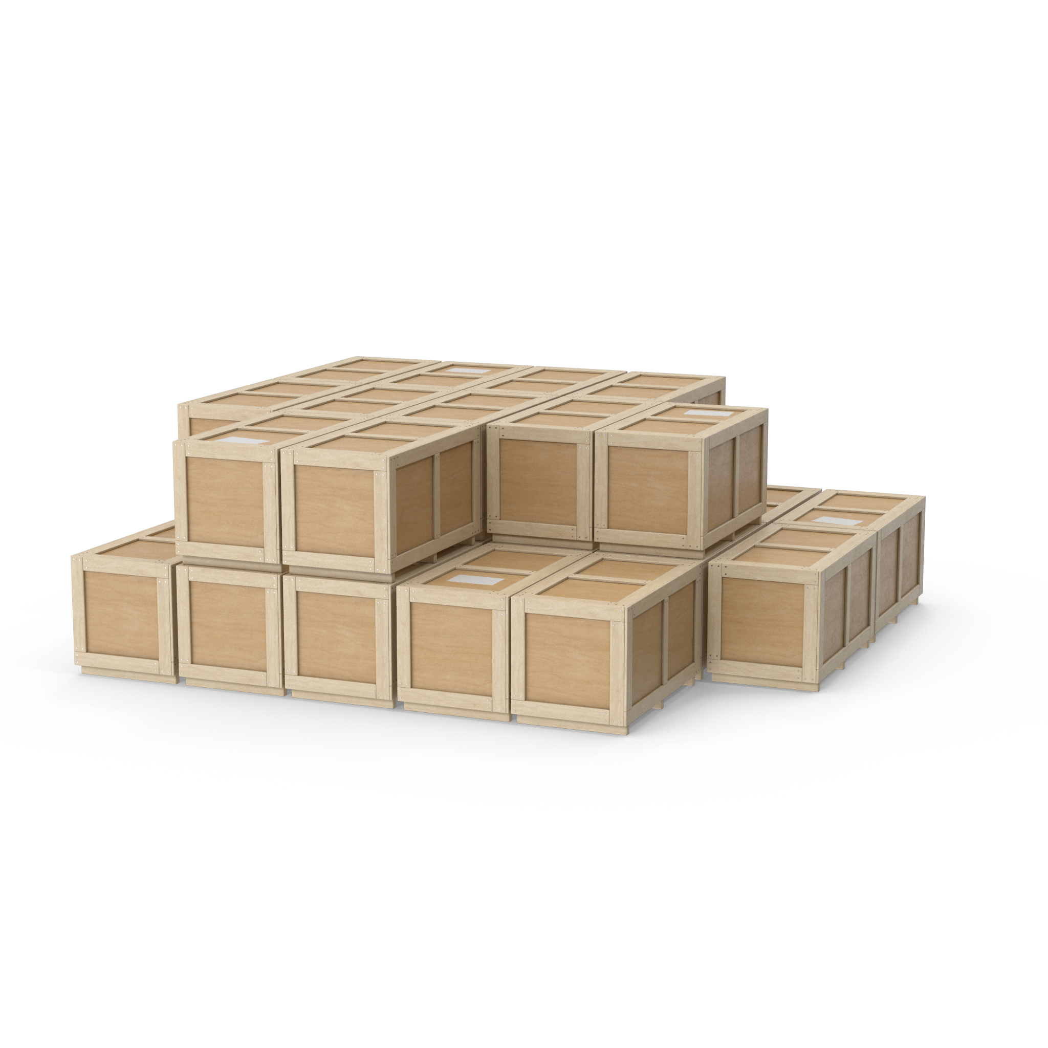 modelo 3d Stack Of Cargo Crate Boxes - TurboSquid 1994963